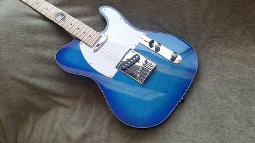Quilted Blue Traditional Telecaster w/case | widowmaker
