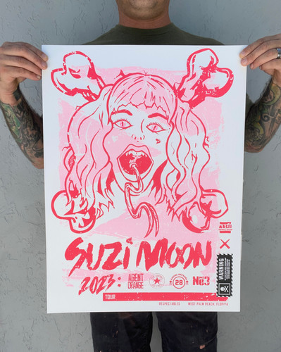 Suzi Moon Poster | bulletproofprintshop
