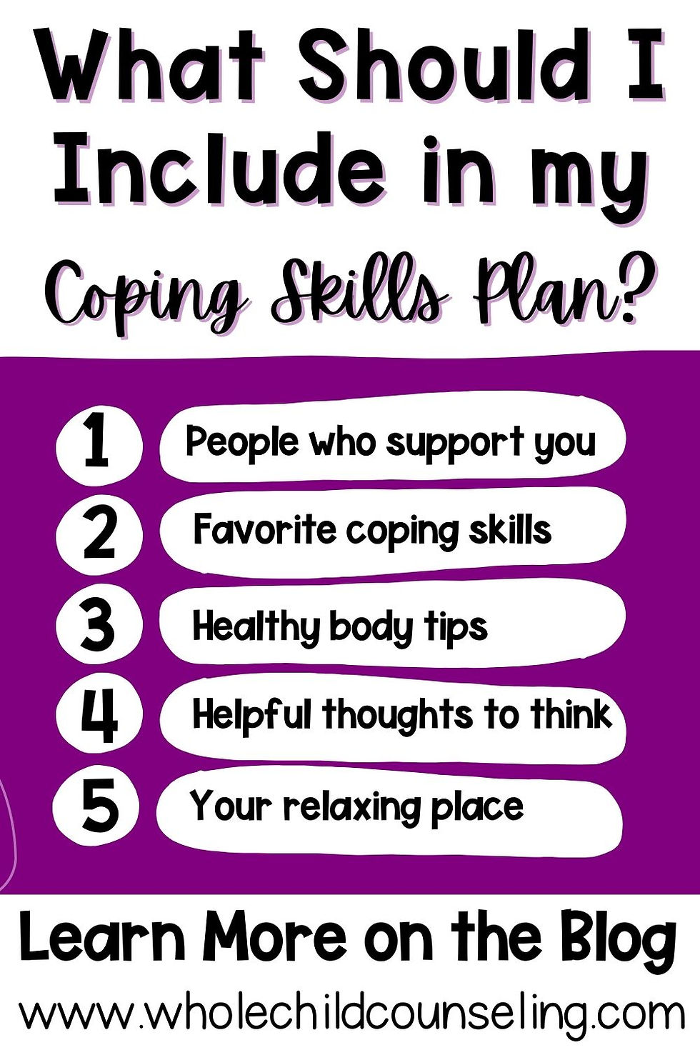 Creating a Coping Skills Plan: with a Free Printable for Kids!