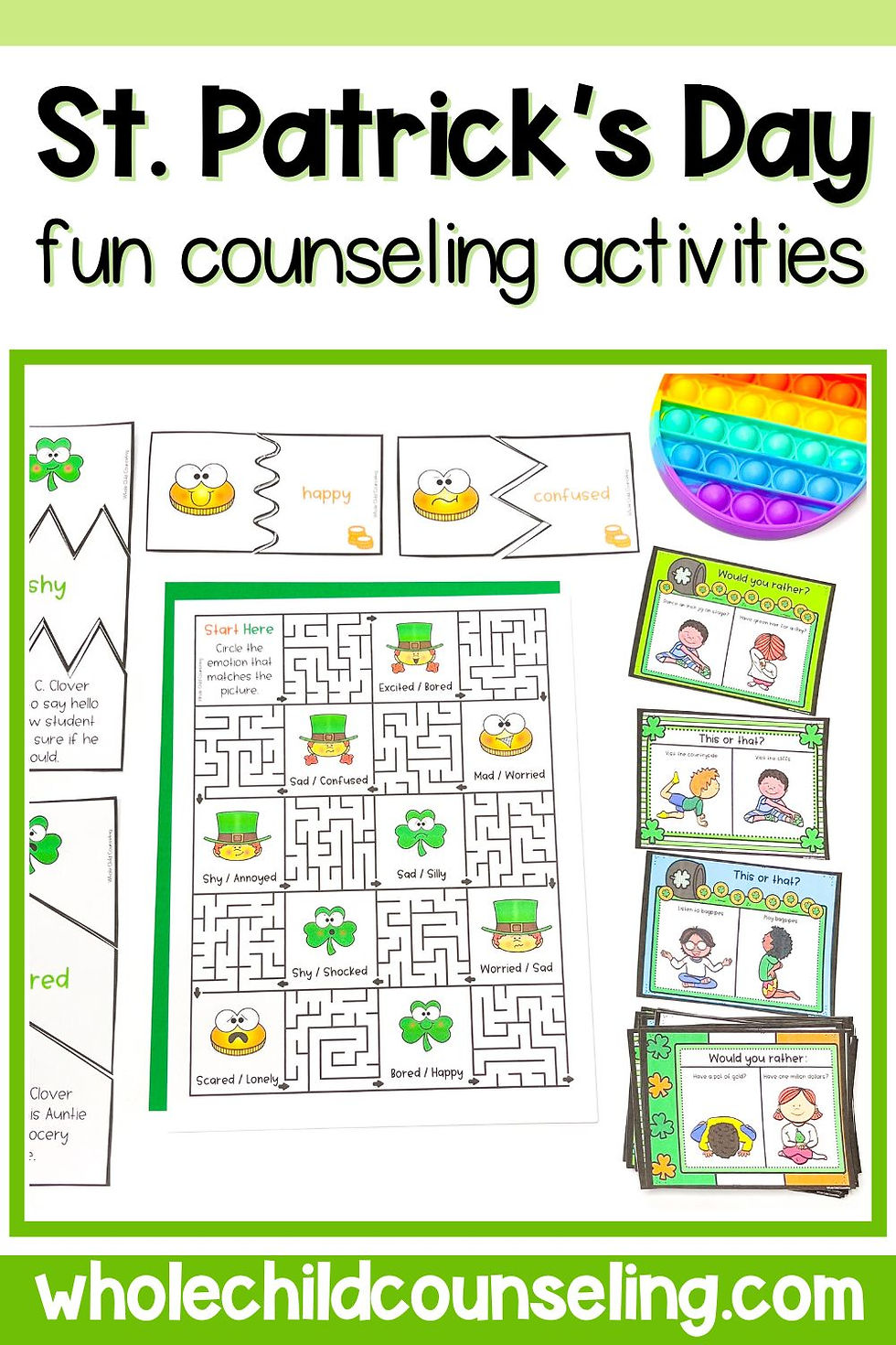 Spring, Easter, and St. Patrick's Day Counseling and Social Emotional ...