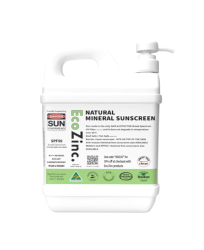 EcoZinc Natural Mineral Sunscreen SPF50 2kg | Eco Zinc Shop