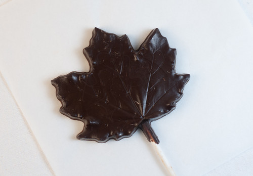 Maple Leaf Lollipop | Tempered Chocolate