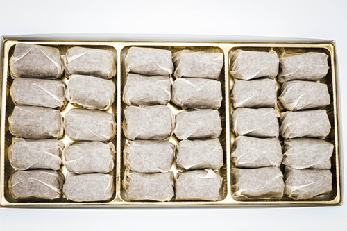 30-piece milk chocolate turtle box | Costas Candies