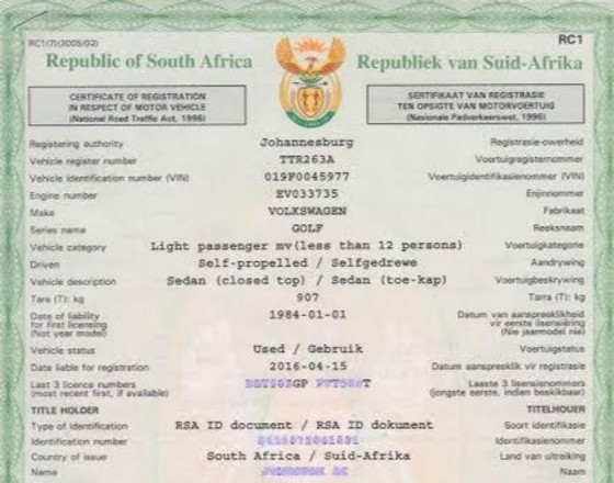 The South African Natis (National Traffic Information, 41% OFF