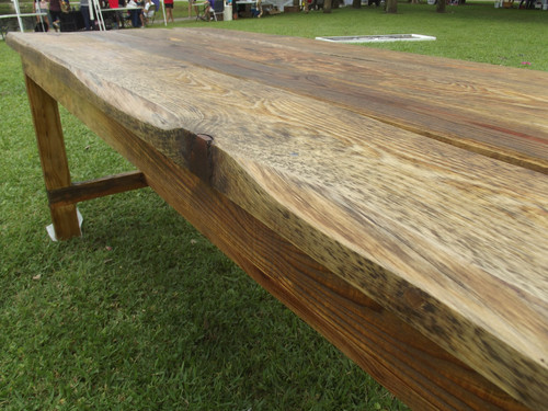 Rustic Live Edge Farmhouse Table | consider-him-inc