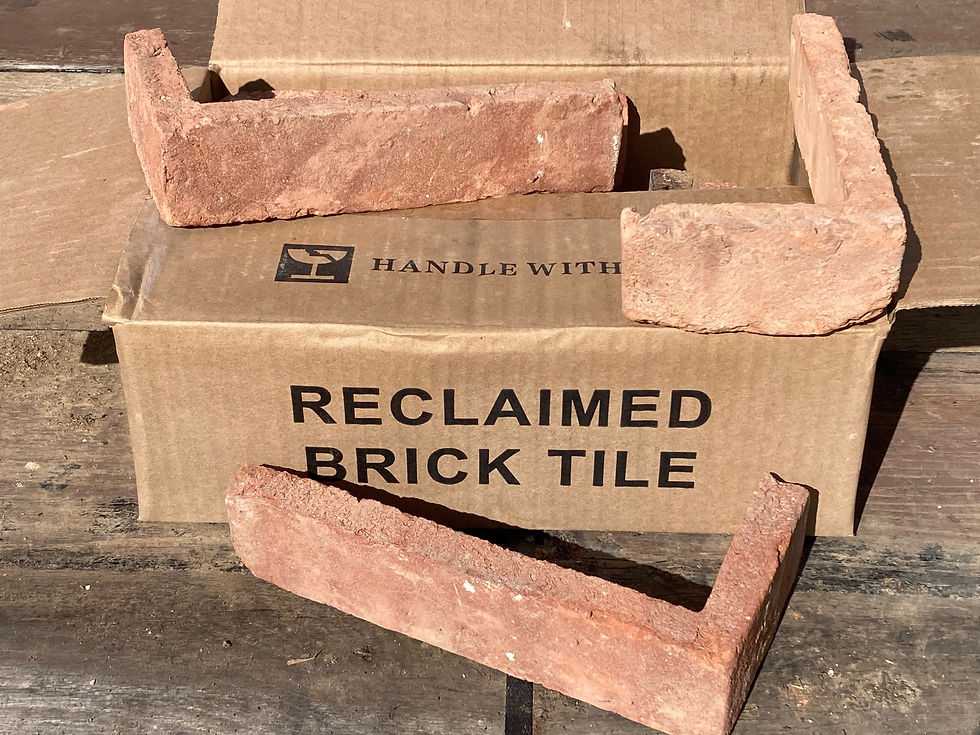 CORNERS - Reclaimed Handmade Red Brick Tile - Slip Brick | Reclaimed Bricks