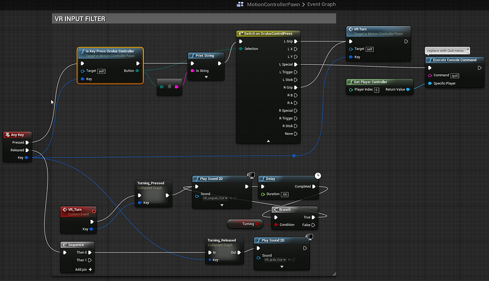 Oculus Vr Button Presses In Ue4