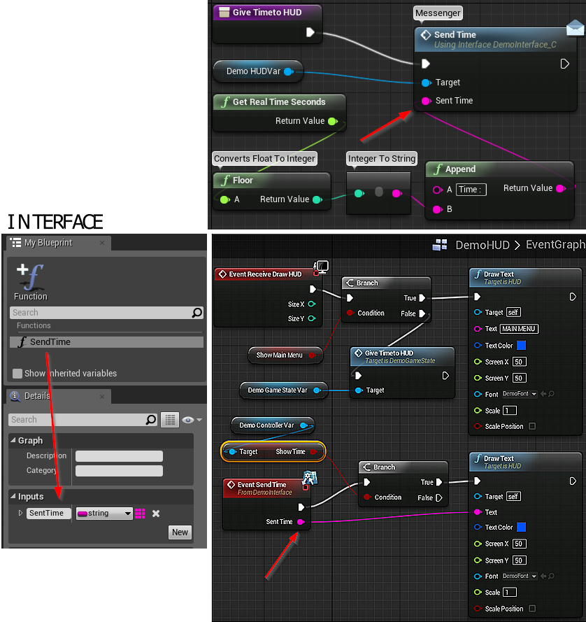 UE4 Blueprint Interfaces : GameTime
