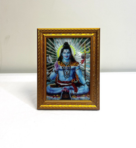 Lord Shiva frame 8inch by 6 inch | asli some religious)