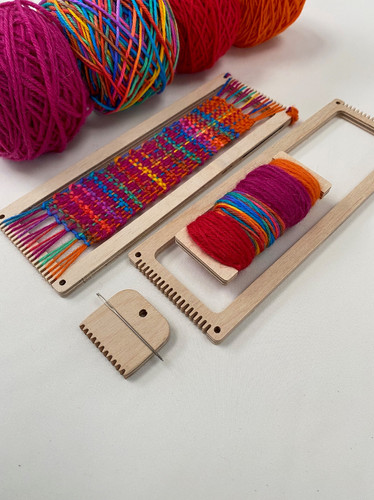 Rainbow Craft kit | bookmark weaving loom kit | creative gift UK