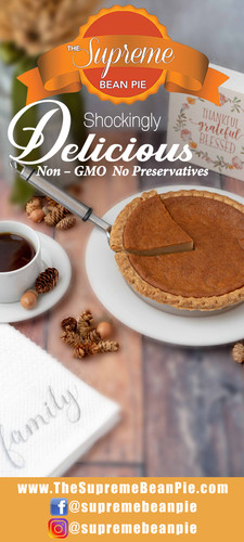 Supreme Bean Pie Banner | The Supreme Bean Pie