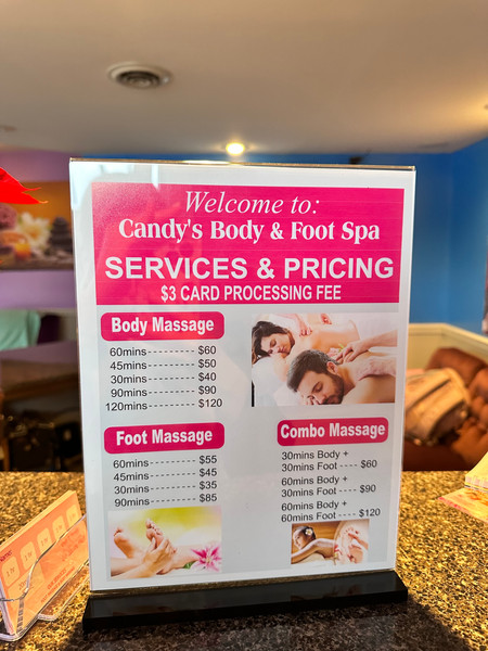 Candy's Body & Foot SPA | massage | 253 East Church Street, Marion, Ohio, USA