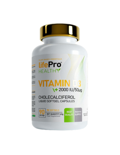 LifePro - Vitamine D3 2000ui 90 Gélules | Un2ground Nutrition