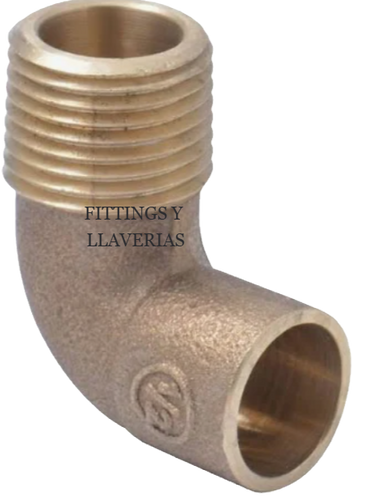 Codo So He 1/2 Bronce | Fittings y Llaverias