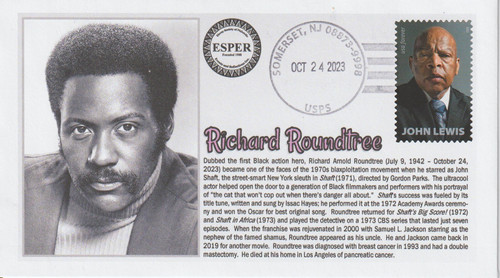 Richard Roundtree Memorial Cover | esper-stamp-society