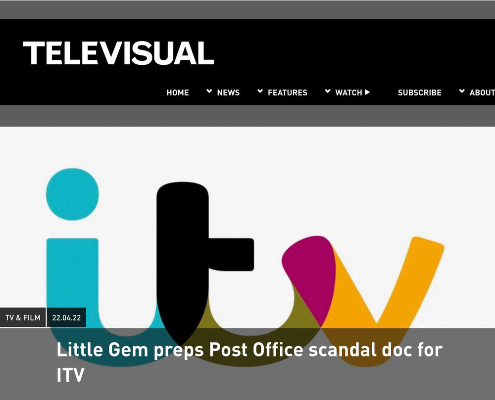 Little Gem delivers People vs Post Office ITV documentary