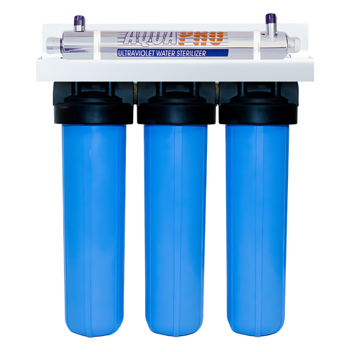 4-Stage 20" BB Water Filtration System w/ 6GPM UV | HTU Beyond Green