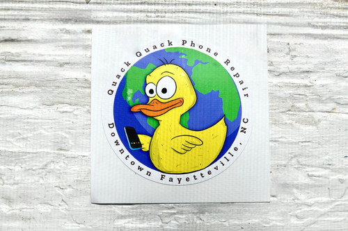Quack Quack Mascot Logo Sticker | Quack Quack Repair