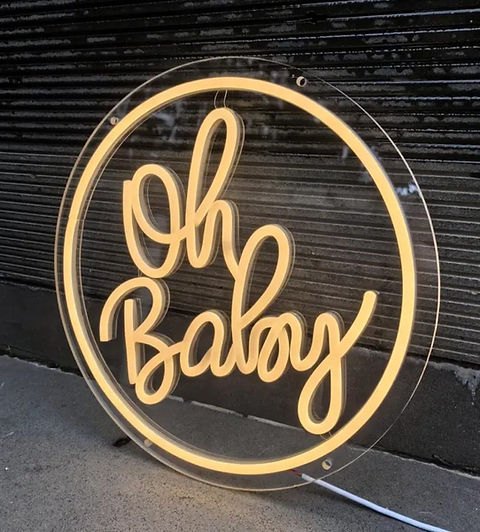 Oh Baby Logo Baby Shower Sign, Oh Baby Wooden Sign, Space Theme Baby