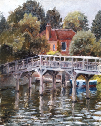 'Foot bridge to Marsh lock' | Jan Gaska Art
