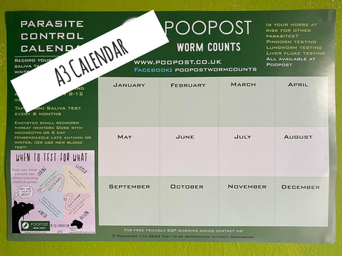 A3 Parasite Control Calendar | POOPOST