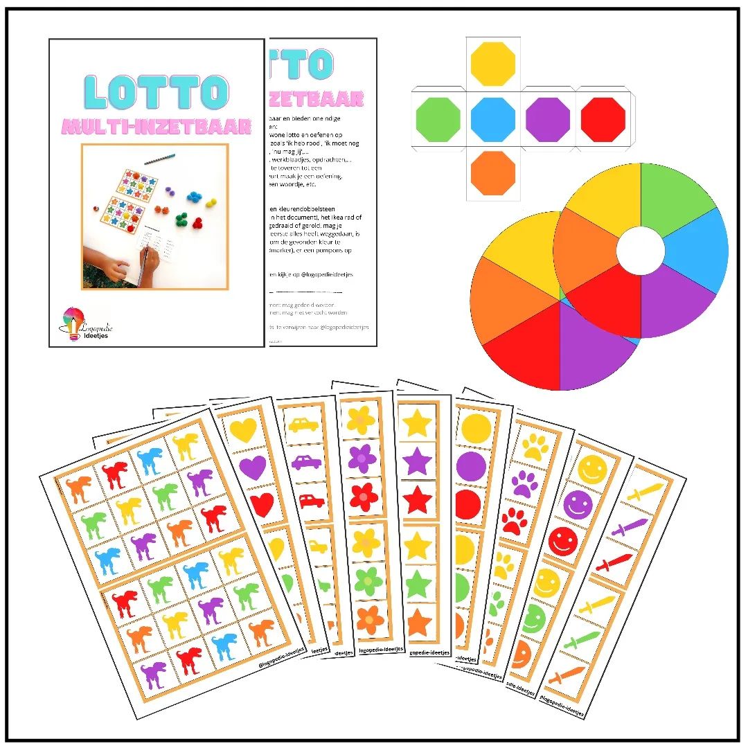 Multi-inzetbare Lotto | Logopedie Ideetjes