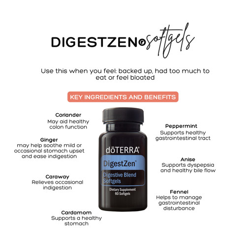 doTERRA Digestzen Softgels 60 gelcaps | LivingWithoutChemica