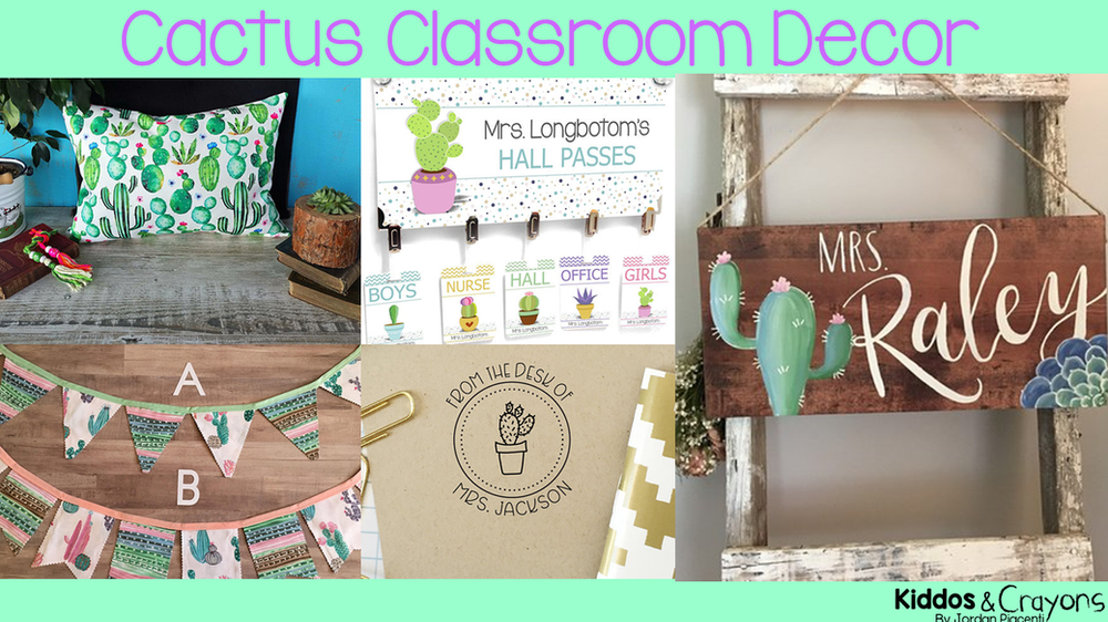 9 Succulent Decor Accents for Your Cactus Themed Classroom