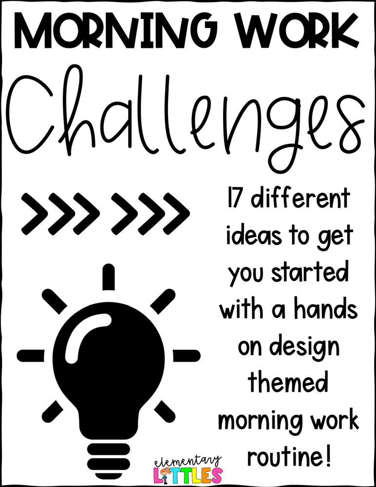 How To Utilize Hands On Morning Work in the Primary Classroom (during a ...