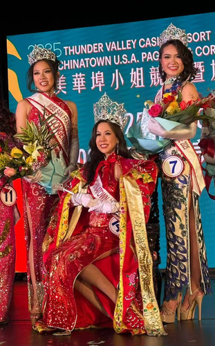 8801 New Custom made Qipao Cheongsam for 2025 Miss Chinatown Sidney Yee Siu | Dragon Seed