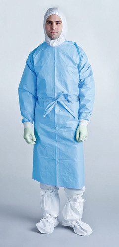 Chemo Protective Apron with Sleeves Sterile BIOCLEAN-C