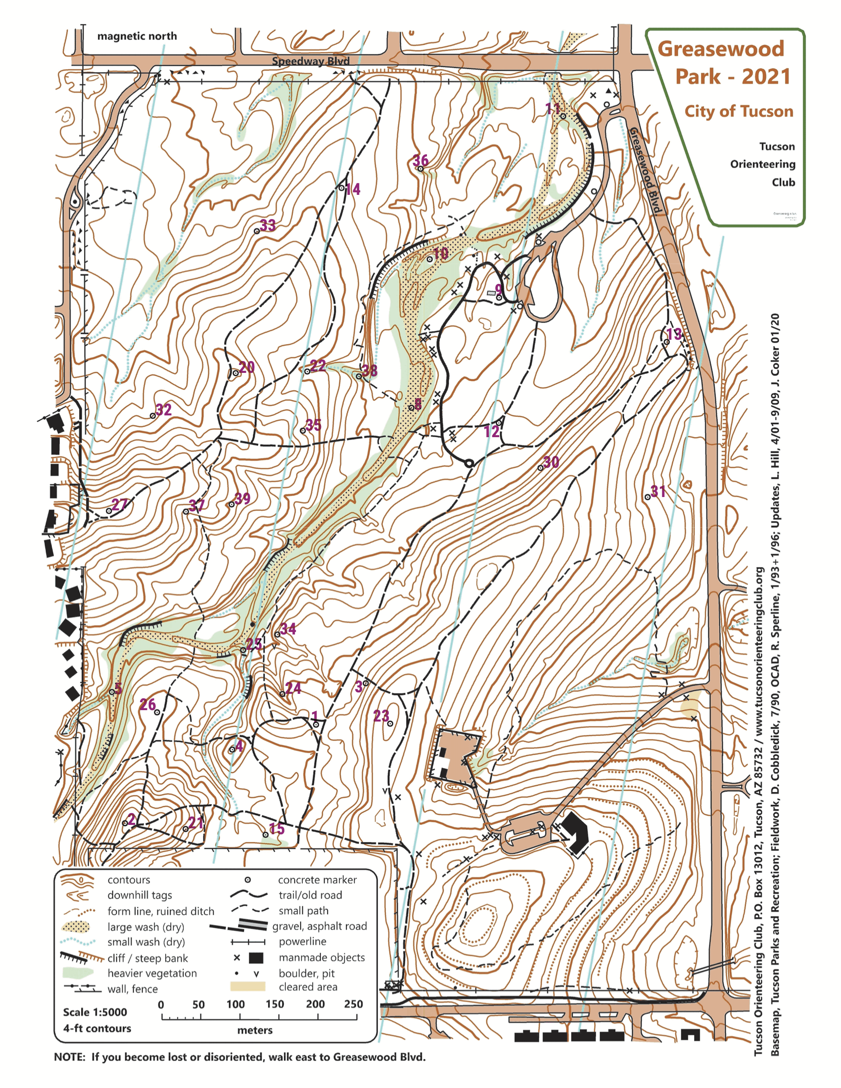 Maps | Tucson Orienteering