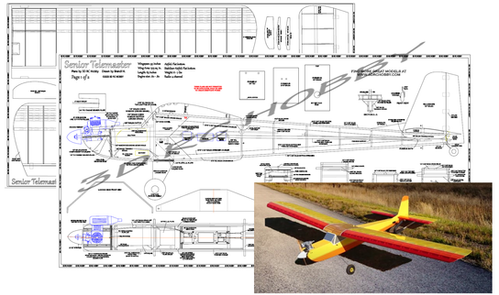 Senior Telemaster 95in Wingspan - R/C Airplane Plans | Outerzone Plans