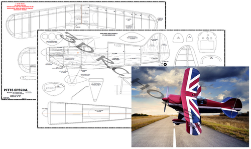 Pitts Special 52in Wingspan - R/C Airplane Plans | Outerzone Plans