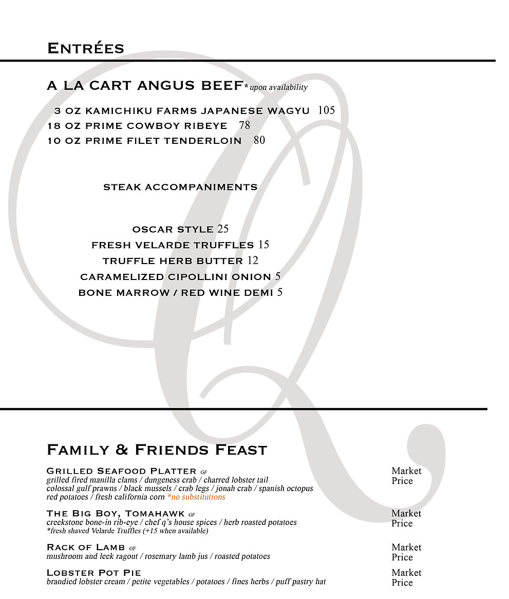 Book Holiday Party | Q1227 Restaurant