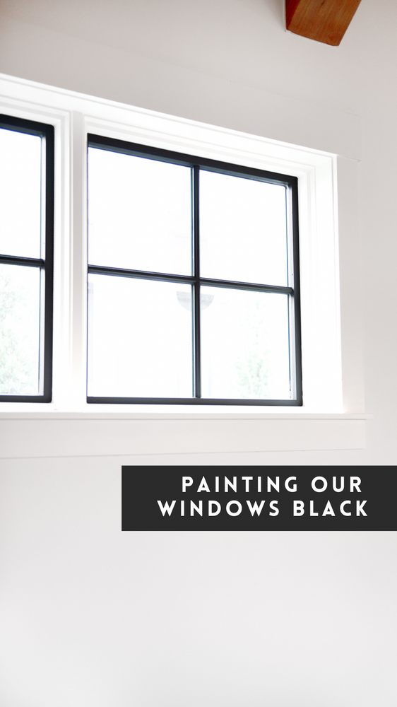 Painting Your Windows black!