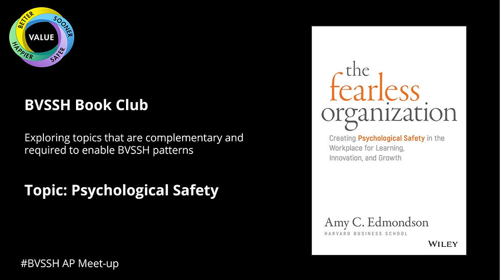 The Fearless Organisation by Amy Edmondson. Creating Psychological ...