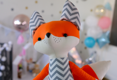 TUTAS LIETAS rotaļlieta bērniem ORANŽĀ LAPSA | MINI ADRI