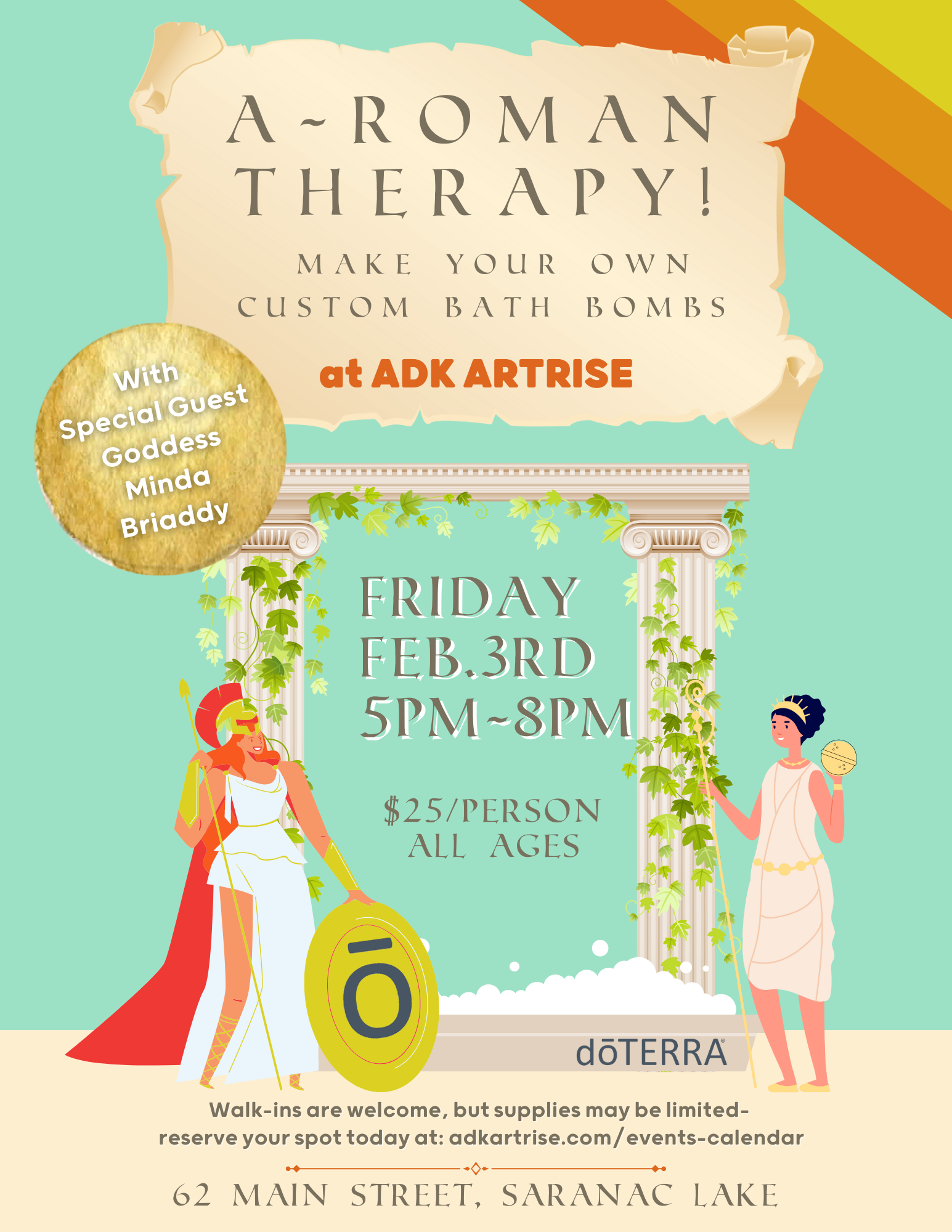 First Friday: A-Roman Therapy Bath bombs | ADK ArtRise