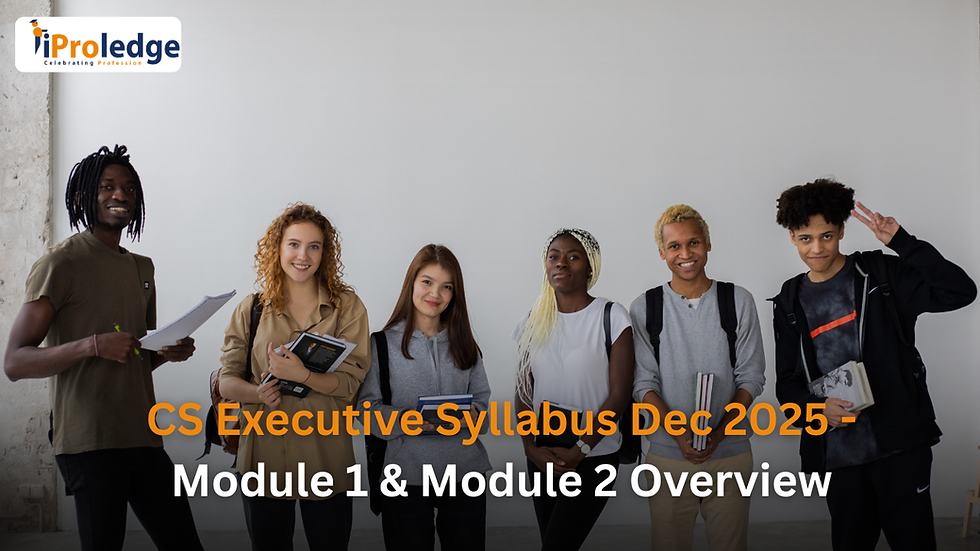 CS Executive Syllabus Dec 2025 - Module 1 & Module 2 Overview