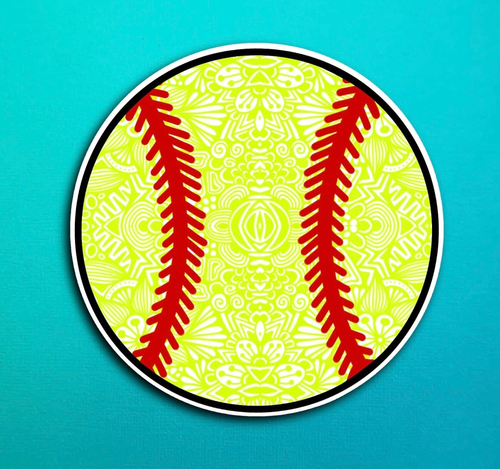 Softball Decal | Blue Moon Boutique