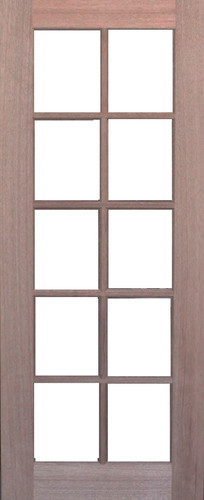 Solid Interior 10 Glass Panel French Timber Door GD-10L | Windsor ...