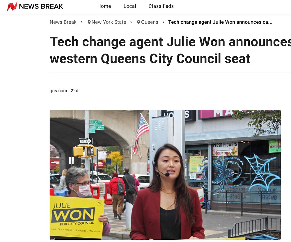 News break: Tech change agent Julie Won announces candidacy for western ...