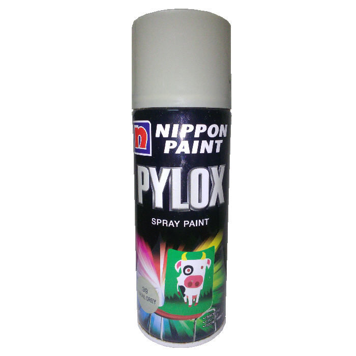 Nippon Paint Pylox Spray Paint 39 Naval Grey 400CC | Li Fong Hardware