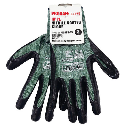 Prosafe GUARD-43 HPPE Nitrile Coated Gloves Size 9 | Li Fong Hardware
