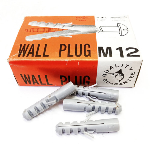 Wall Plug PVC No.S-12 25PCS (Box) | Li Fong Hardware