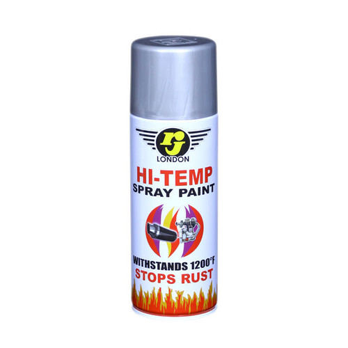 RJ London Hi-Temp Silver Spray Paint 400CC | Li Fong Hardware