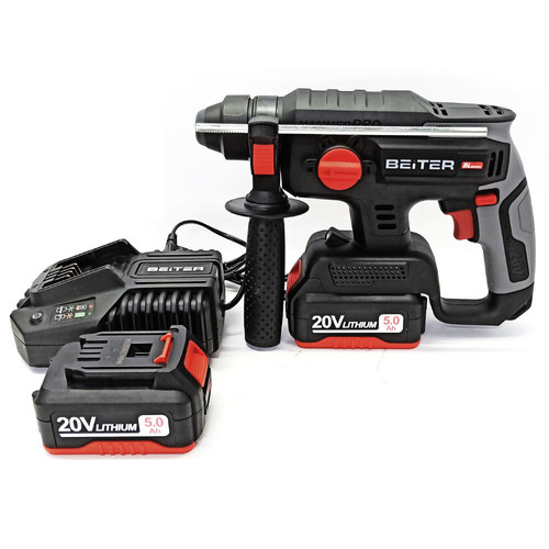 Beiter Cordless Rotary Hammer BRH70-20V 2X5.0Ah Batt & Charger ...