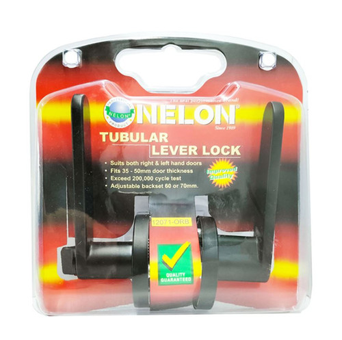 Nelon 12071-ORB Tubular Lever Lock ORB | Li Fong Hardware