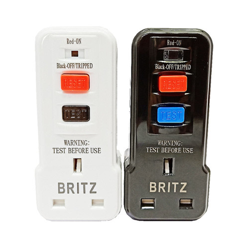 BRITZ RCD08 Safety RCD Adaptor (ELCB) W/B | Li Fong Hardware